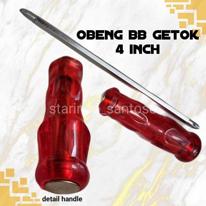 Jual Obeng ketok bolak balik 4 inch gagang pvc obeng getok | Shopee ...