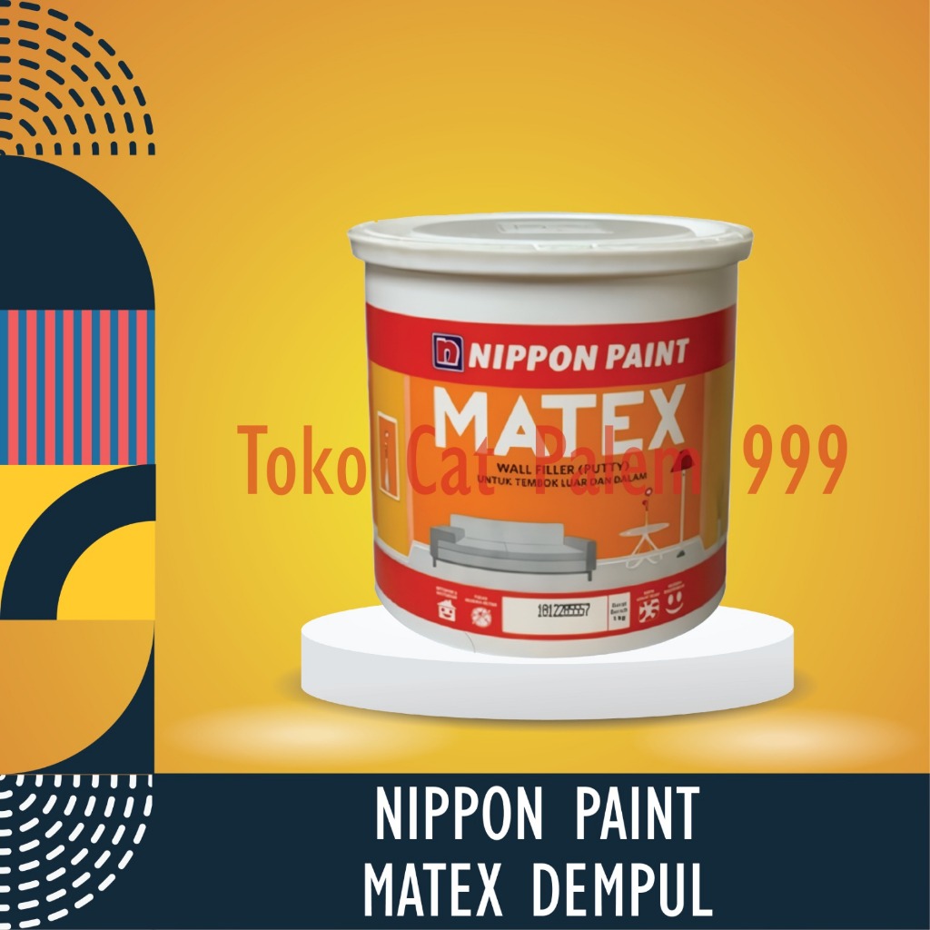 Jual NIPPON PAINT MATEX DEMPUL /PLAMIR MATEX /WALL FILER 1KG | Shopee Indonesia