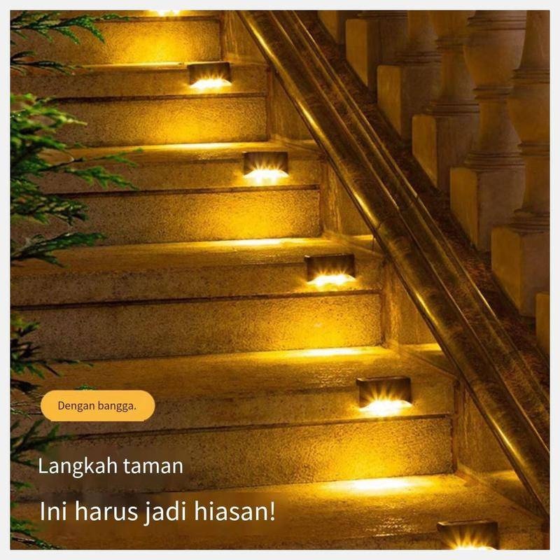 Jual Lampu Hias Taman Tenaga Surya Solar Cell Lantai Sudut Tangga Led - Hit | Shopee Indonesia