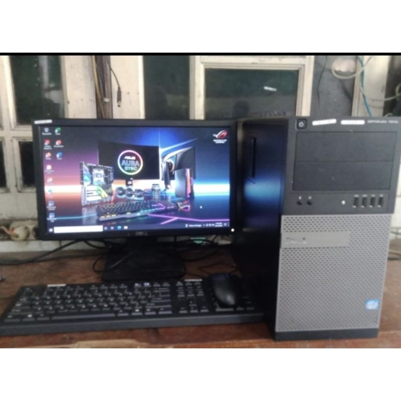 Jual Komputer 1 set LCD 19 DELL / 16 inci PC DELL CPU i3 ram 8 Gb siap ...