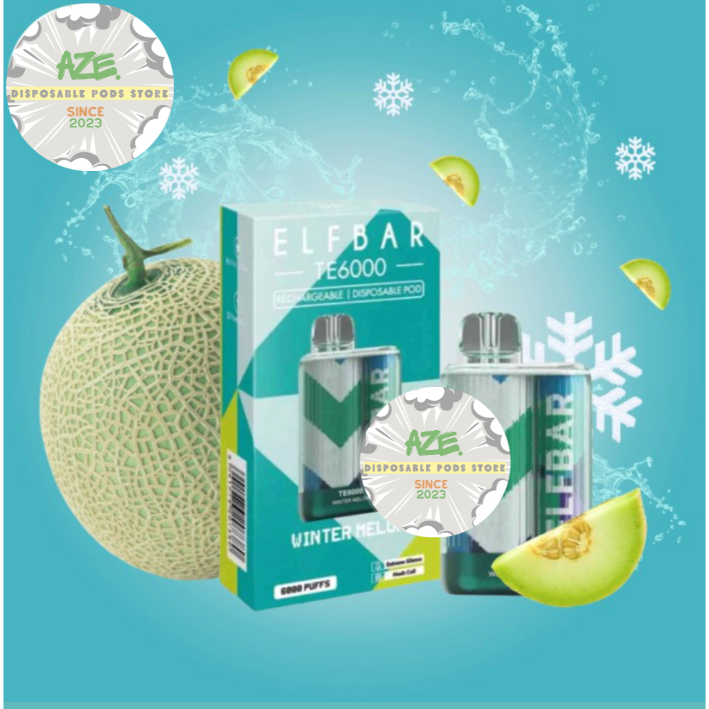 Jual ELFBAR TE6000 puffs - WINTER MELON elf bar te6000 puffs PROMO ...
