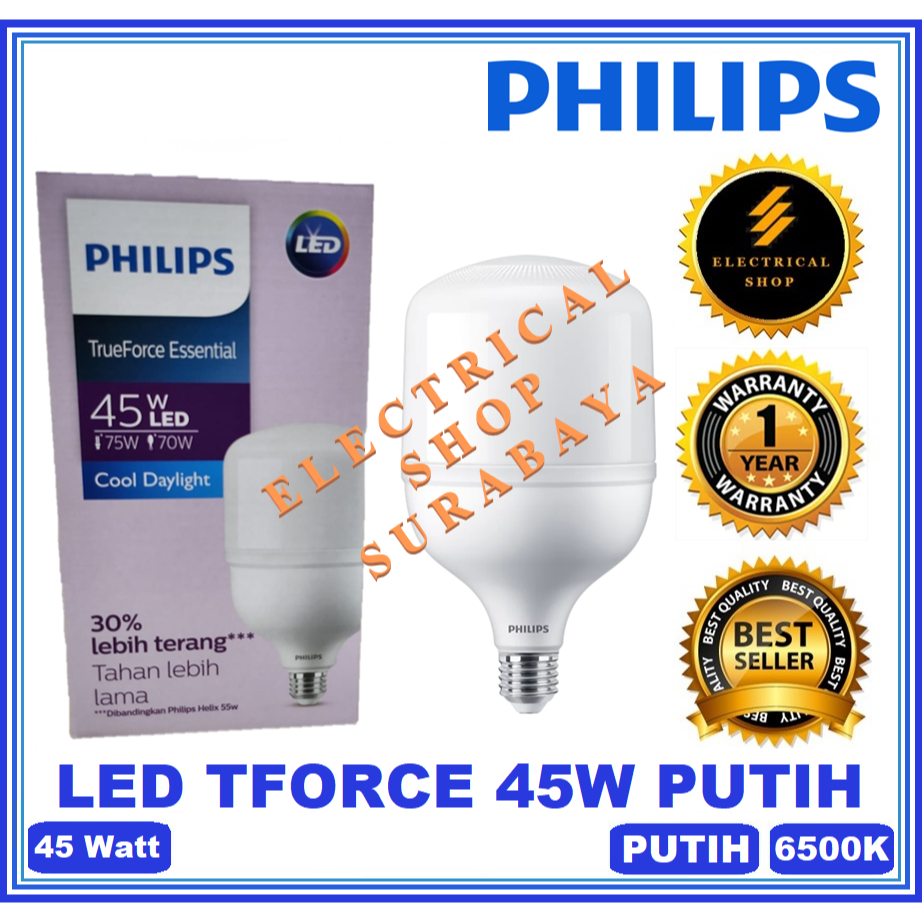 Jual PHILIPS LAMPU LED TRUEFORCE 45W 45 W WATT PUTIH (GARANSI & HARGA ...