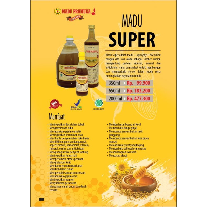 Jual Madu Super Pramuka 650 ml | Shopee Indonesia