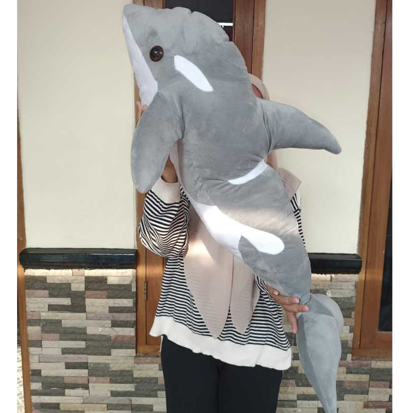 Jual Mainan anak boneka paus orca jumbo ukuran 80 cm bahan halus dan ...