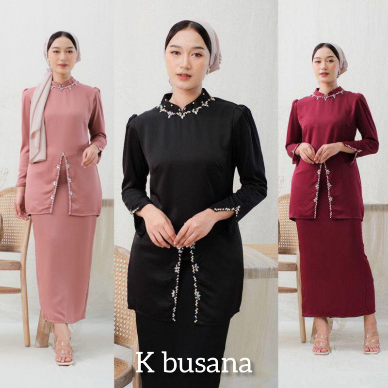 Jual Oneset Baju Kurung Malaysia Melayu Dress Kondangan Terbaru Seragam ...