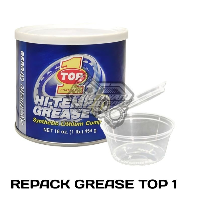 Jual Grease TOP-1 kemasan cup repack 50Grm Synthetic Lithium complex ...