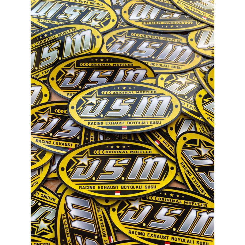 Jual Stiker DSM stiker knalpot racing stiker motor stiker helm DSM ...