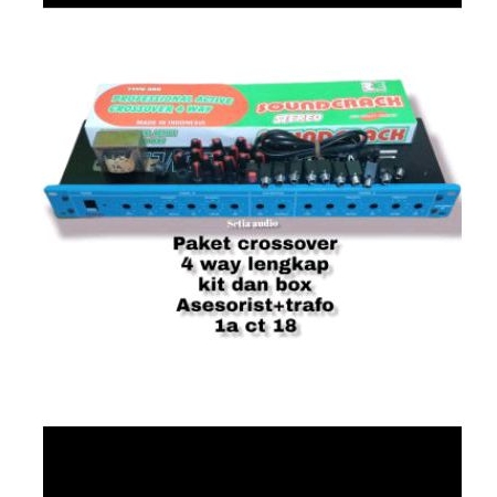 Jual kit crossover 4 way soundcrak paket lengkap kit box +trafo 1A ...