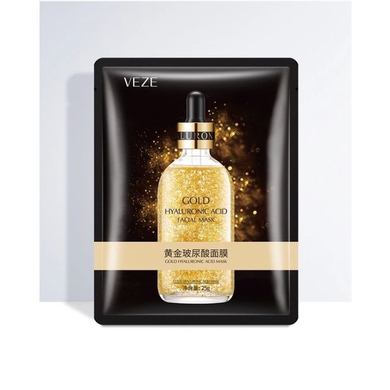 Jual VEZE Gold Hyaluronic Acid Facial Mask | Shopee Indonesia