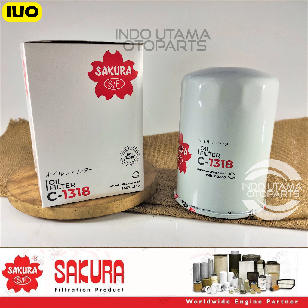 Jual Filter Oli Hino Dutro 110ST 125LT 130HT 140HT SAKURA C-1318 | Shopee Indonesia