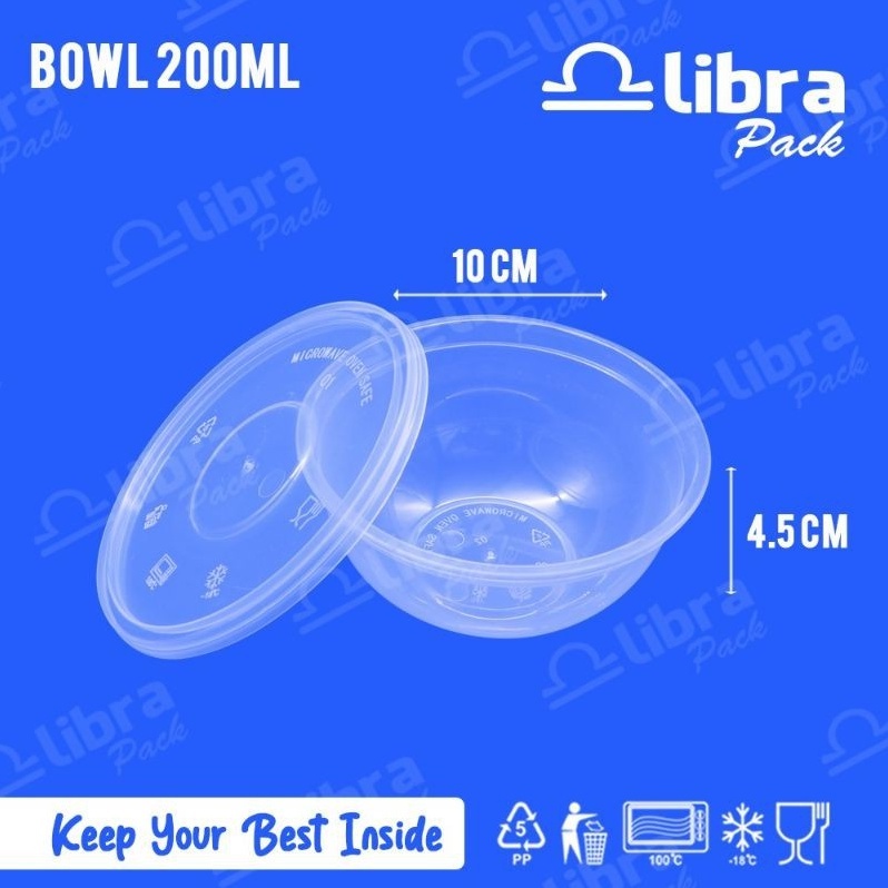 Jual Thinwall Bowl Libra 200ml Isi 25 pcs | Shopee Indonesia