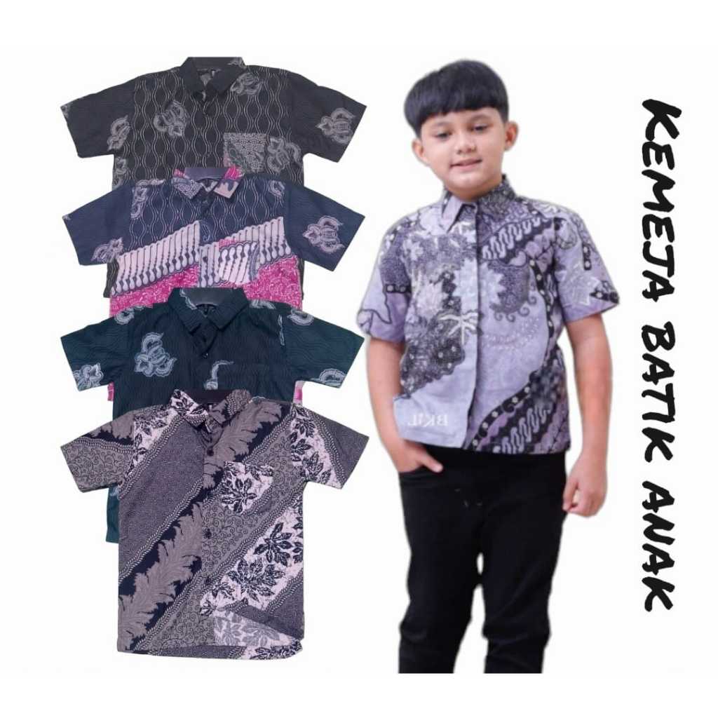 Jual Baju batik anak//kemeja batik anak lengan panjang//atasan anak ...