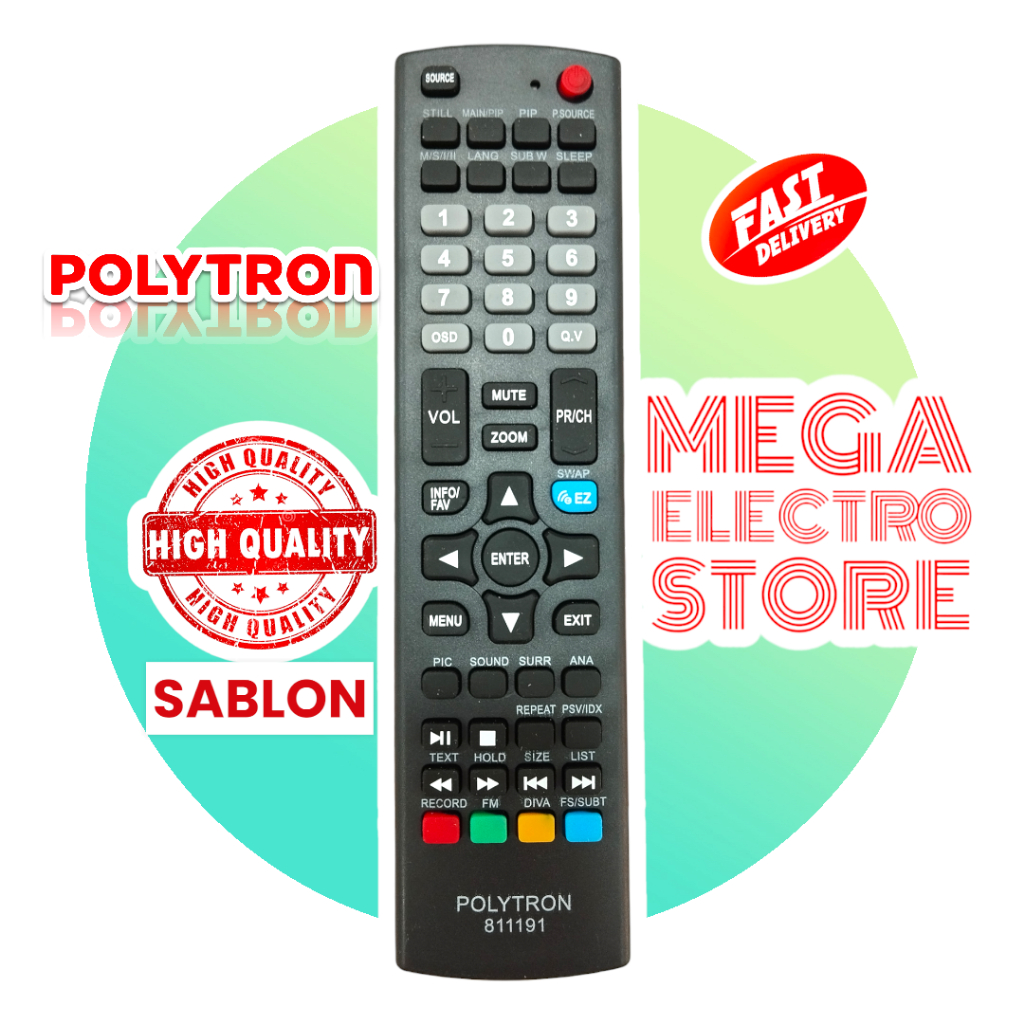 Jual Remote TV POLYTRON 81191 LED TV | Shopee Indonesia