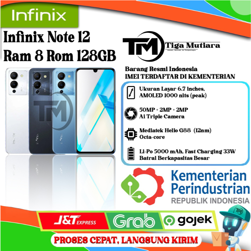 Jual Infinix Note 12 Ram 8/128GB | Ram 8/256GB | Shopee Indonesia