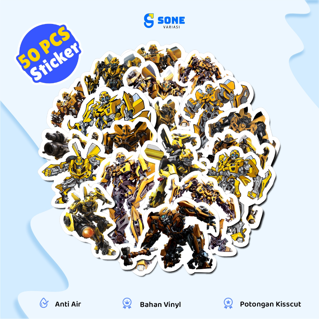 Jual Stiker Pack Transformers Vinyl Waterproof Sticker Buku Journal ...