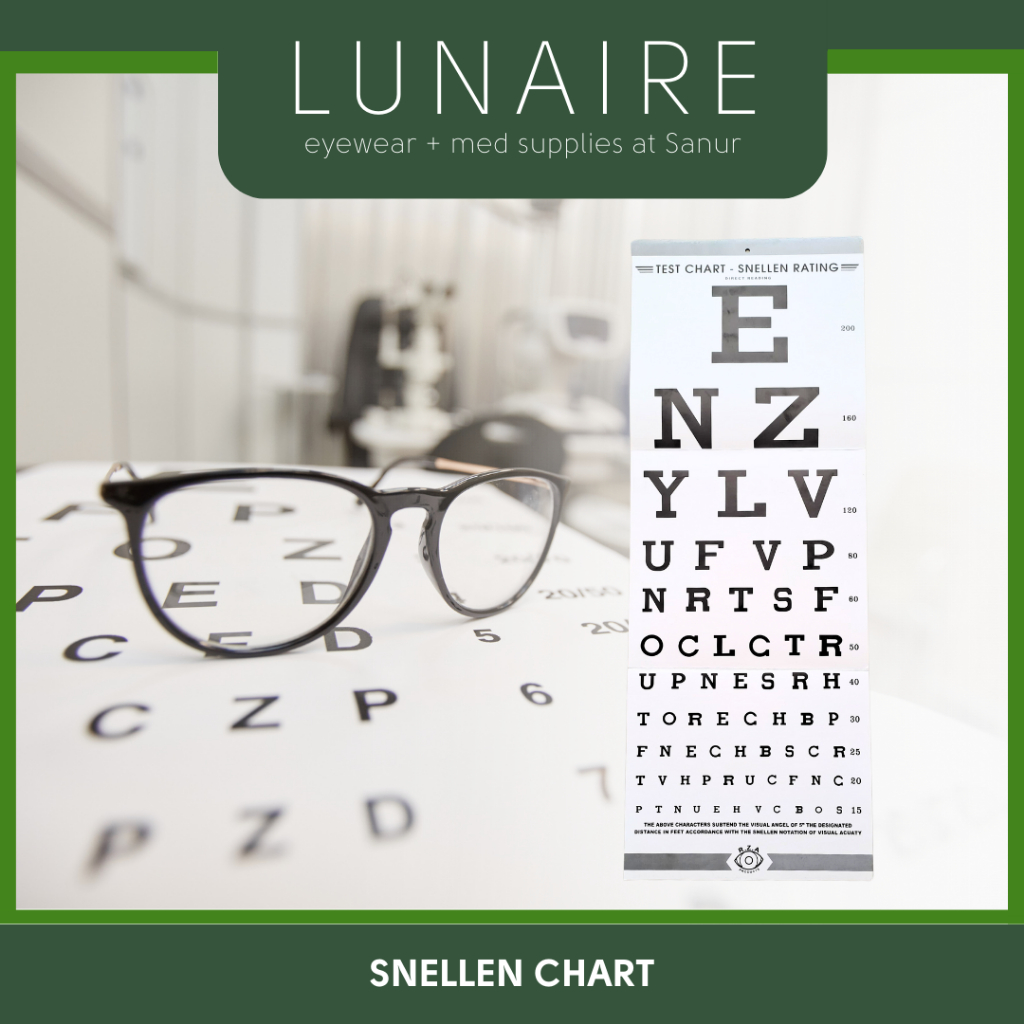 Jual Snellen Chart / Kertas Tes Mata Rabun Jauh / Snellen Cart Manual ...