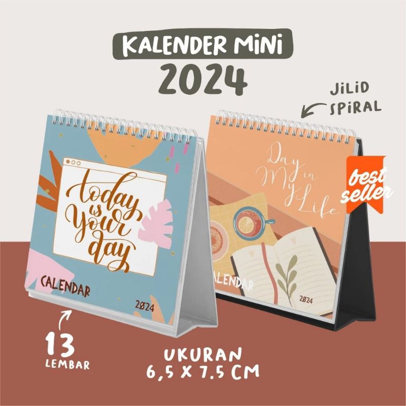 Jual KALENDER MINI KALENDER MEJA MINI KALENDER MINI 2024 ukuran 6,5 x 7 ...