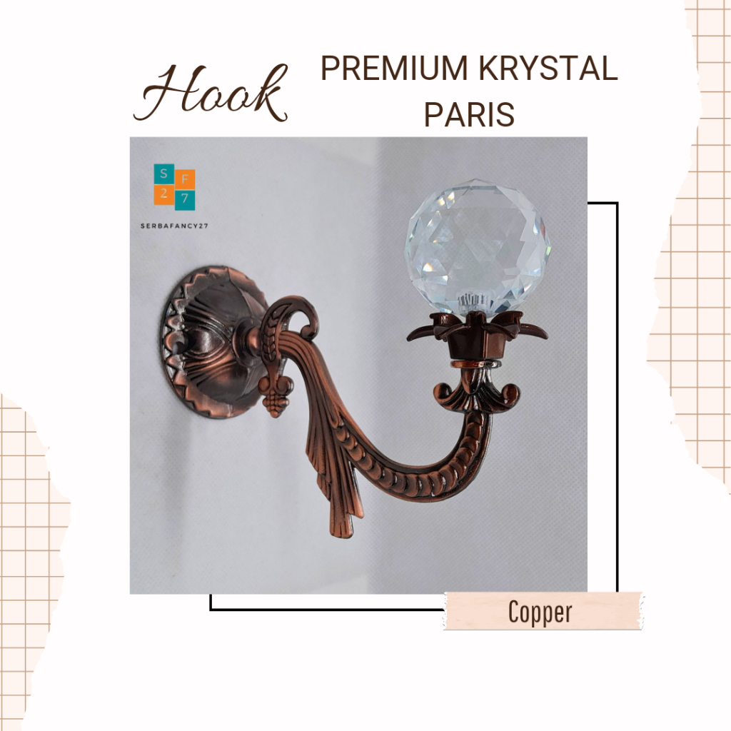 Jual HOOK PREMIUM KRYSTAL PARIS - HOOK CANTOLAN GORDEN / PENGAIT TALI ...