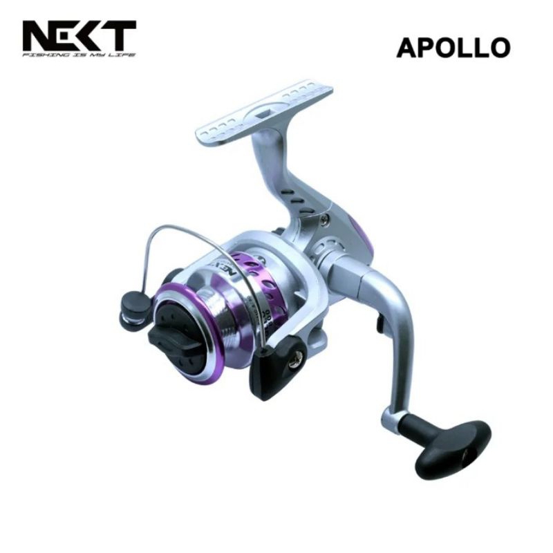 Jual Reel Pancing Next Apollo 800 4BB Silver Ungu | Shopee Indonesia