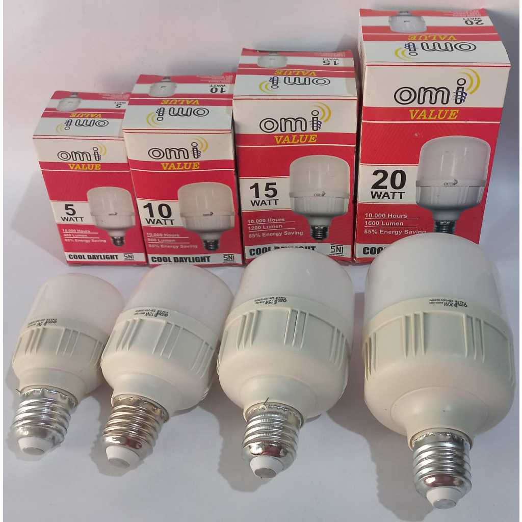 Jual Lampu Murah Led Capsule Omi Value BODY BESAR 5w, 10w, 15w, 20w Led ...