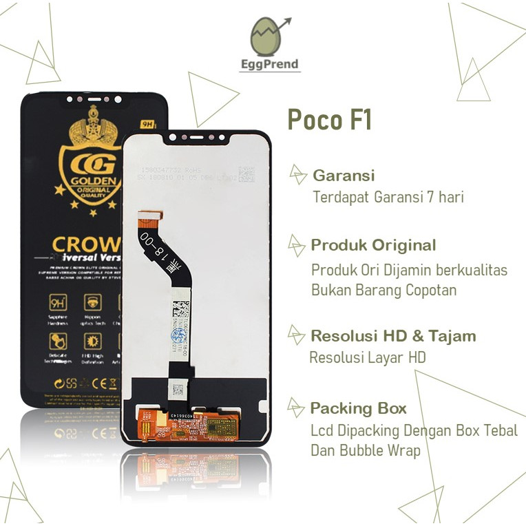 Jual LCD TOUCHSCREEN XIAOMI POCOPHONE F1 COMPLETE ORIGINAL FULLSET/ LCD ...