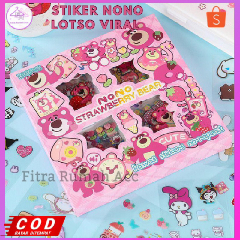 Jual Sticker Nono Dapat Box isi 100 Lembar | Stiker Barbie Princess ...