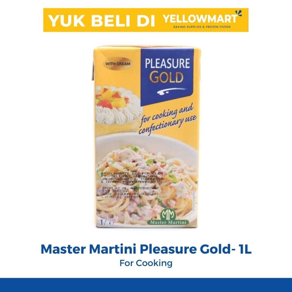Jual Master Martini Pleasure Gold 1L - For Cooking Cream Krim Masak ...