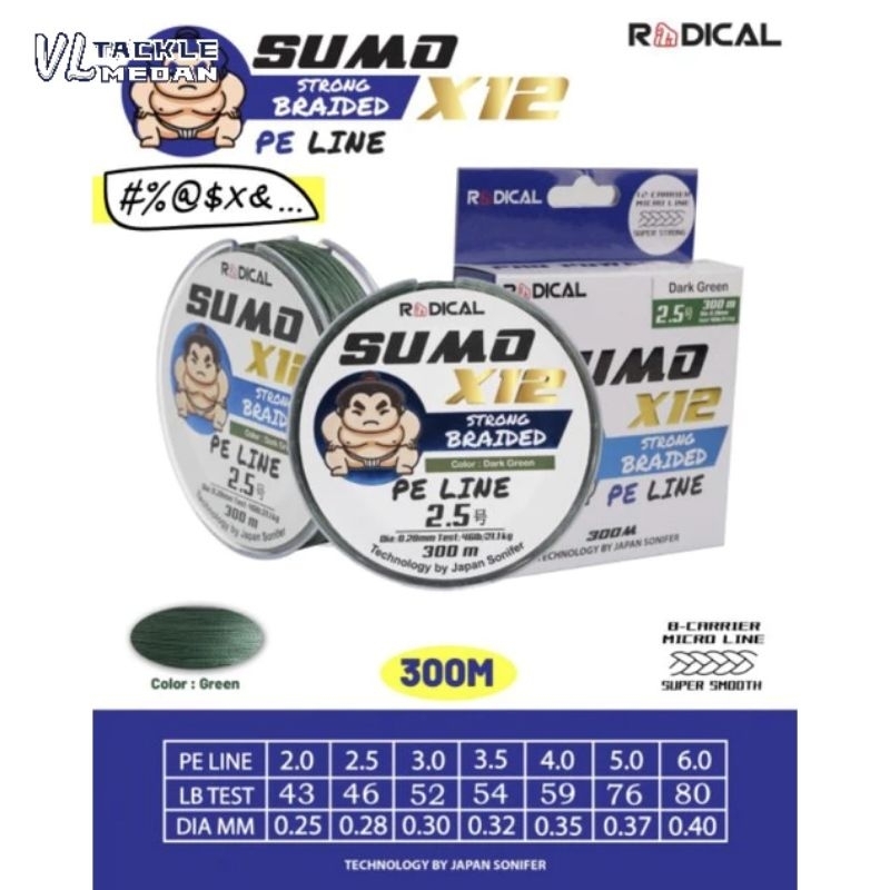 Jual PE RADICAL SUMO X12 300M | Shopee Indonesia