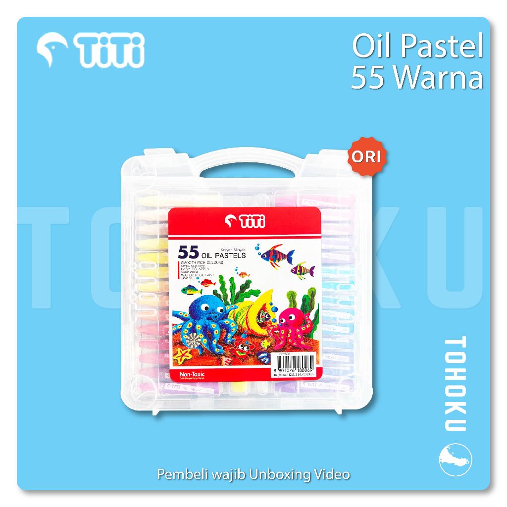 Jual Titi - Oil Pastel 55 Warna Crayon Titi Ori | Shopee Indonesia