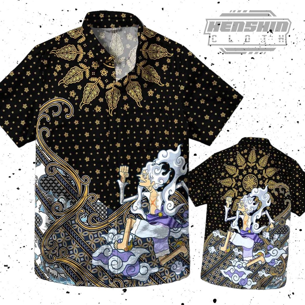 Jual Kemeja Batik Anime One Piece Luffy Gear 5 | Shopee Indonesia