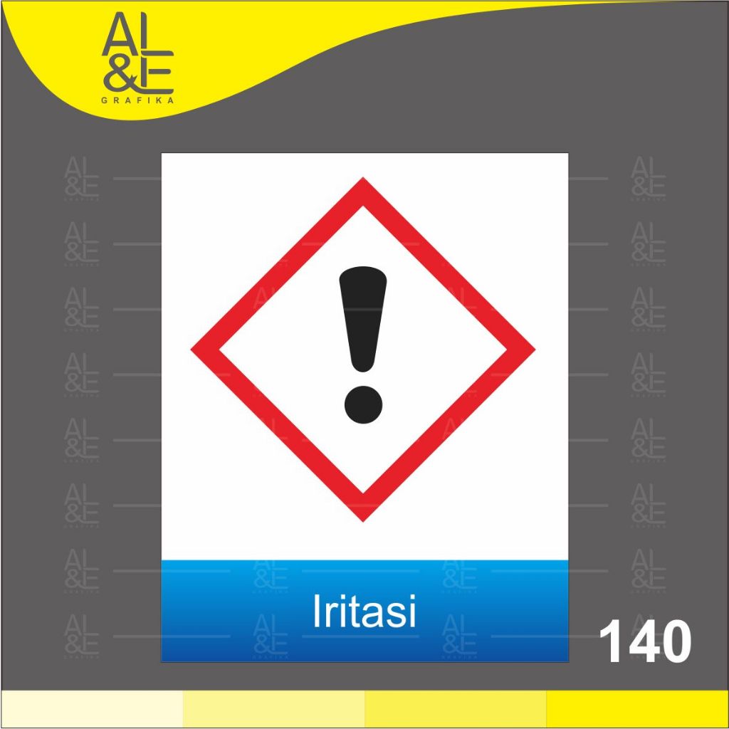 Jual 140 - STIKER IRITASI - SIMBOL LIMBAH B3 - VINYL STIKER RITRAMA ...