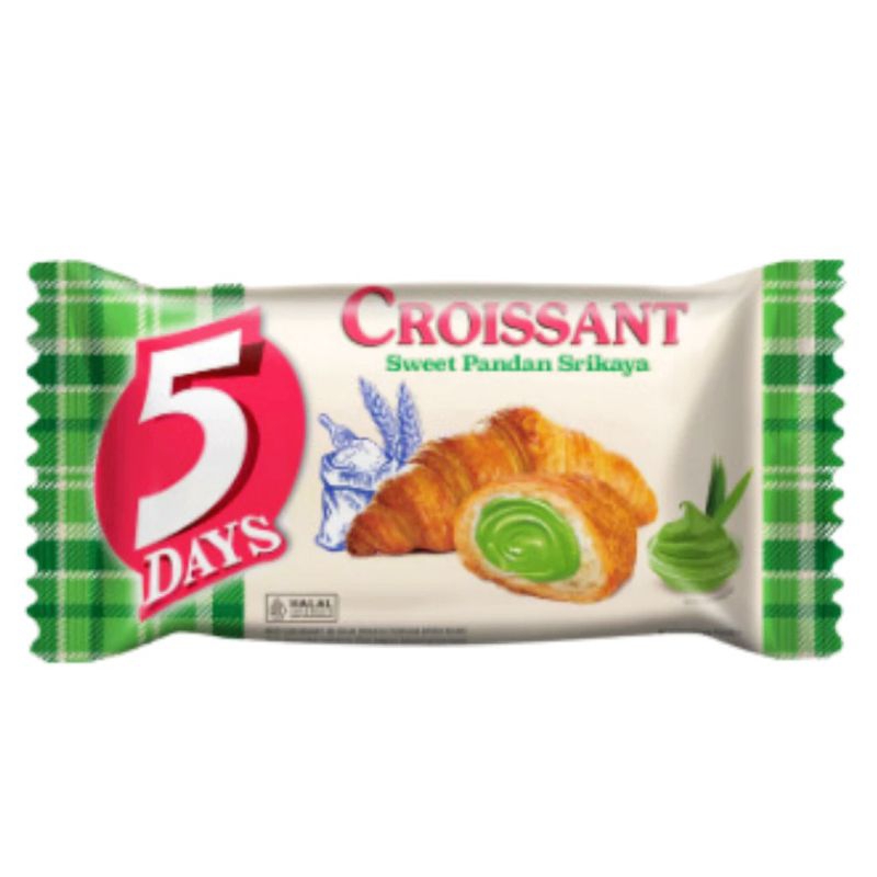 Jual Roti 5 Days Croissant 60gr Rasa Creamy Cheese / Creamy Chocolate ...