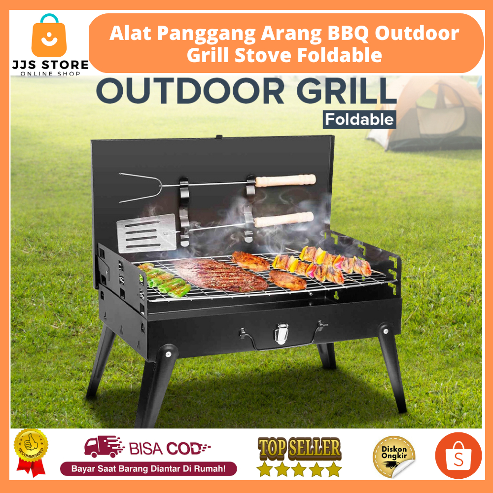 Jual Alat Panggang Arang BBQ Outdoor Grill Stove Foldable / Pemanggang ...