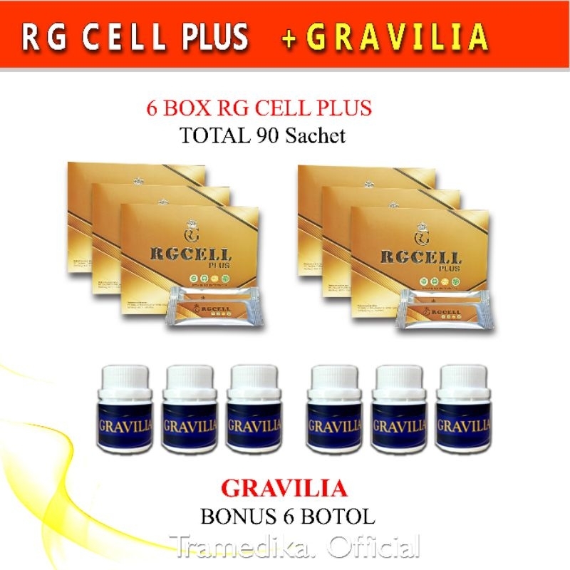 Jual RG CELL PLUS TRI PEPTIDE Bonus GRAVILIA | Shopee Indonesia