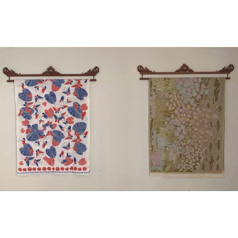Jual Gantungan kain kayu ukir / sampiran kain / display kain panjang ...