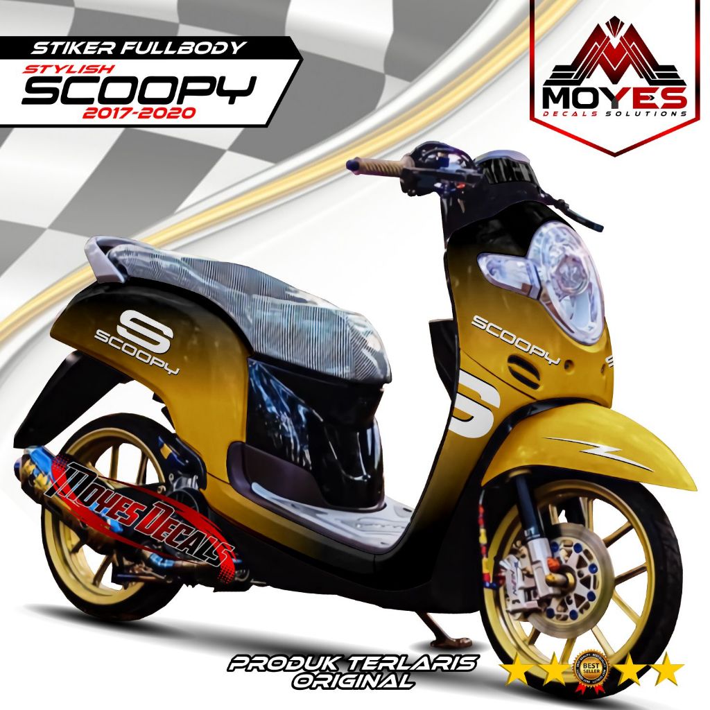 Jual Decal Stiker Variasi Fullbody Honda Scoopy 2017 2022 Design Modiv ...