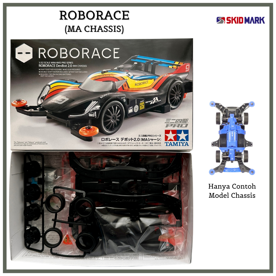 Jual Mobil Rakit Tamiya Mini 4WD - ROBORACE MA Chassis (ORIGINAL ...