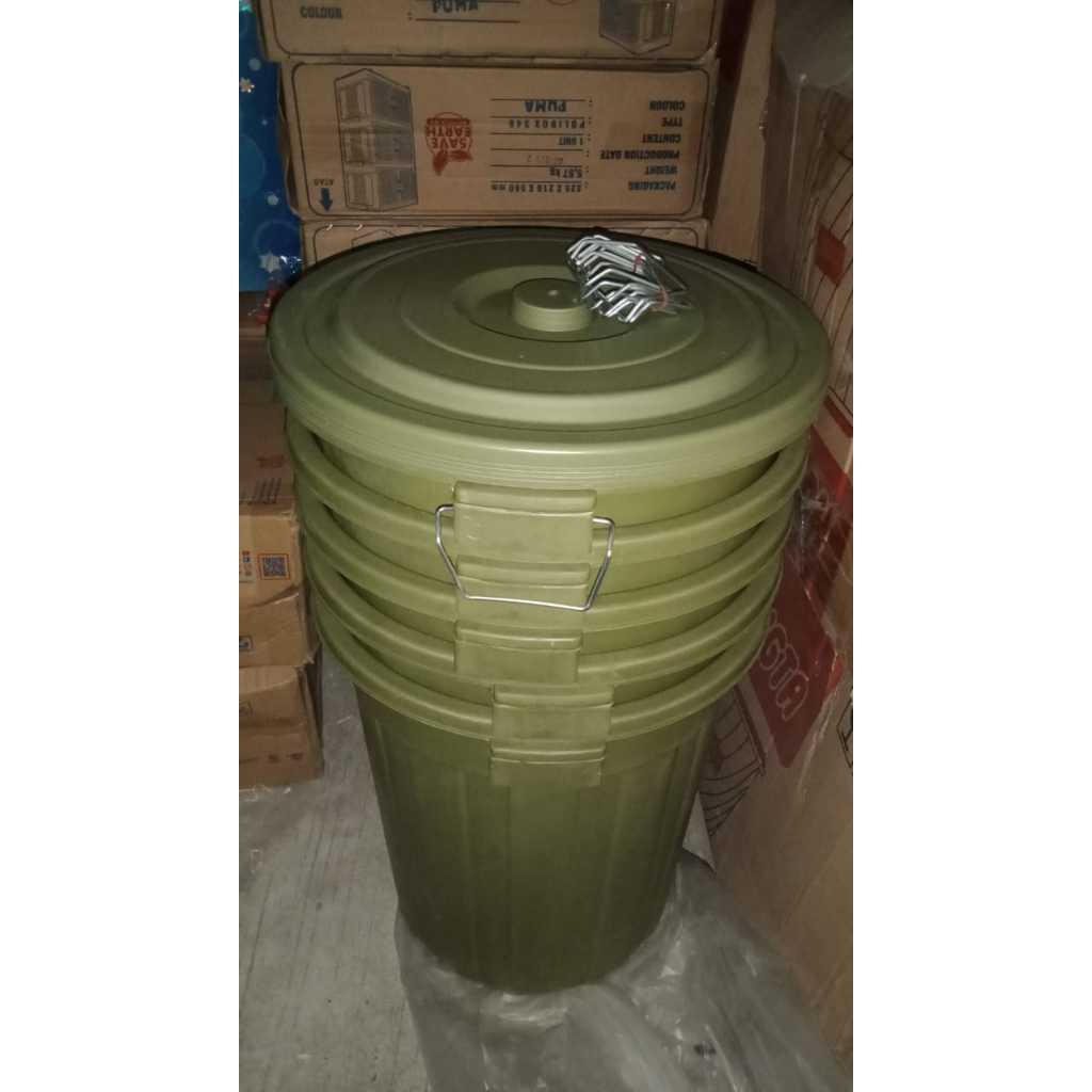 Jual Ember Air Plastik ada TUTUP JUMBO BESAR TEBAL Gagang Kawat Besi 80 Liter 70 Liter 40 Liter ...