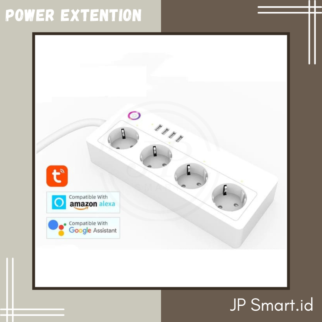 Jual SMARTLIFE Colokan Smart Stop Kontak Power Extention Strip Wifi | Shopee Indonesia