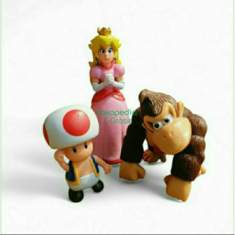 Jual Mainan Super Mario Princess Daisy and Peach Protecting by Donkey ...