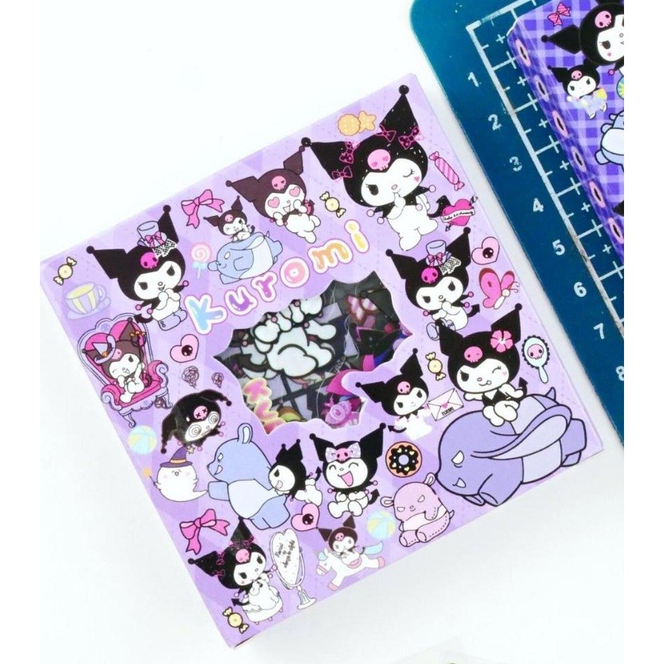 Jual Sticker Box Kuromi isi 100 Pcs Aesthetic Waterproof Sticker Cute ...