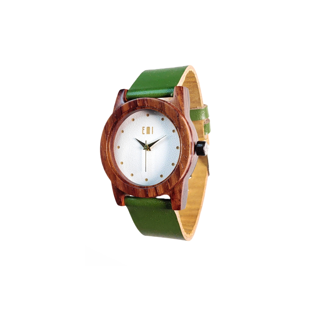 Jual Emi Watch Jam Tangan Kayu Sonokeling Seri Natal Strap Kulit Sapi ...