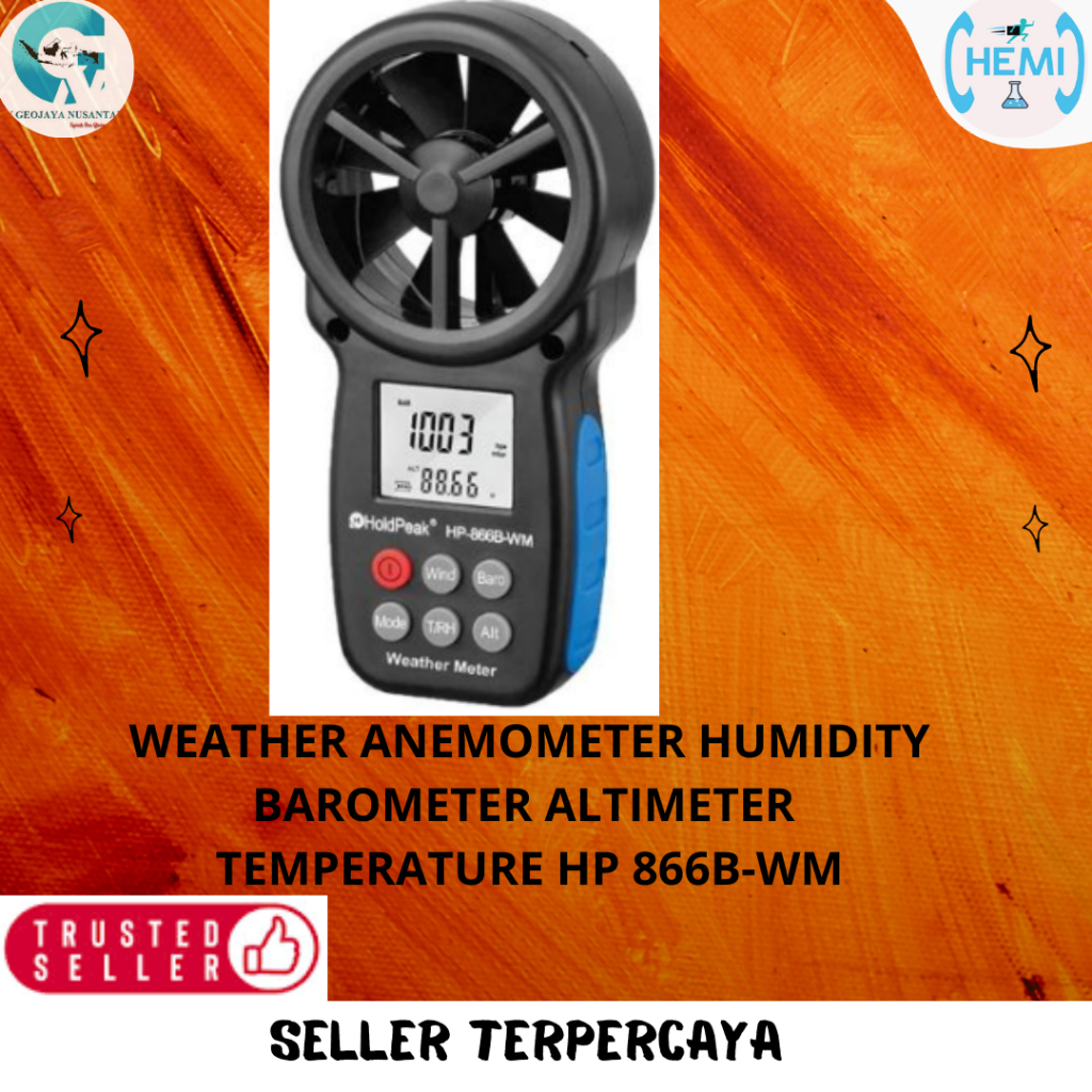 Jual WEATHER ANEMOMETER HUMIDITY BAROMETER ALTIMETER TEMPERATURE HP ...