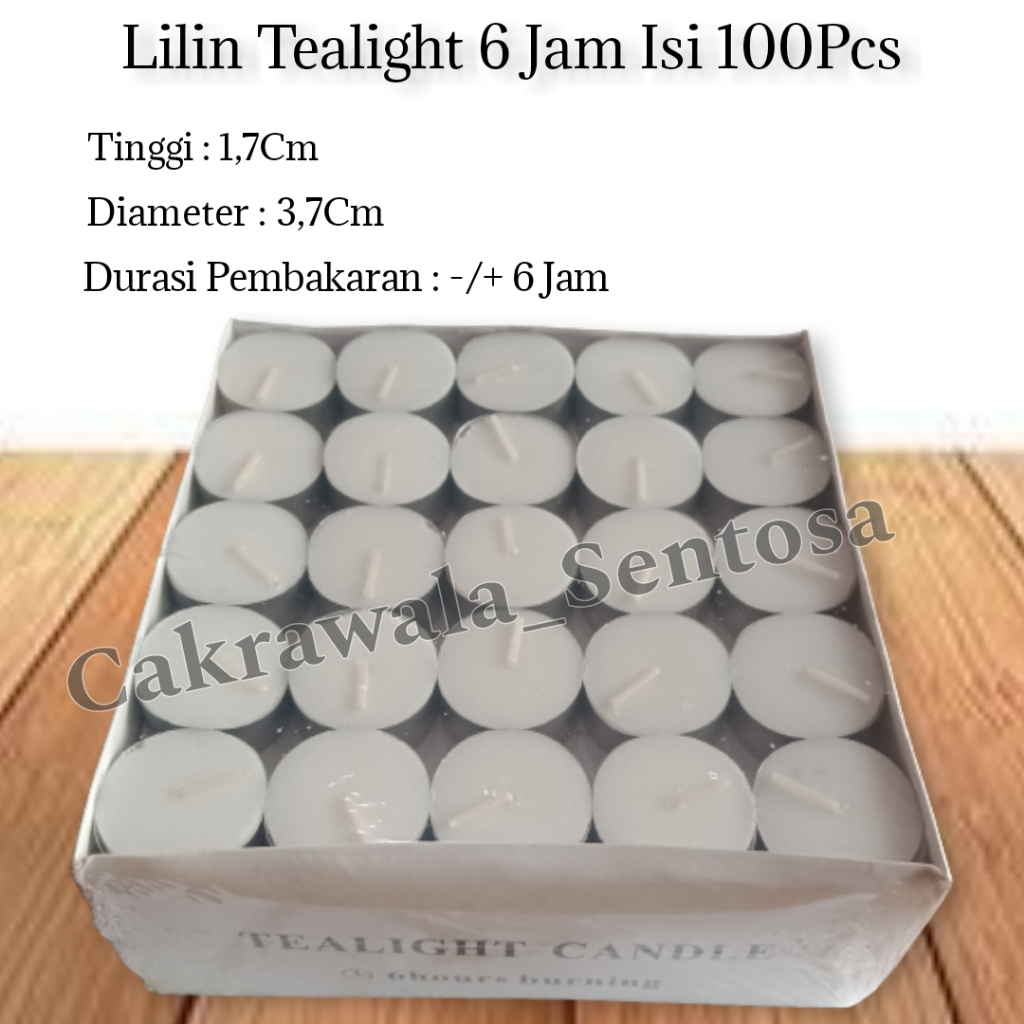 Jual Lilin Tealight Lilin Dekorasi 6 Jam Isi 100 Pcs | Shopee Indonesia