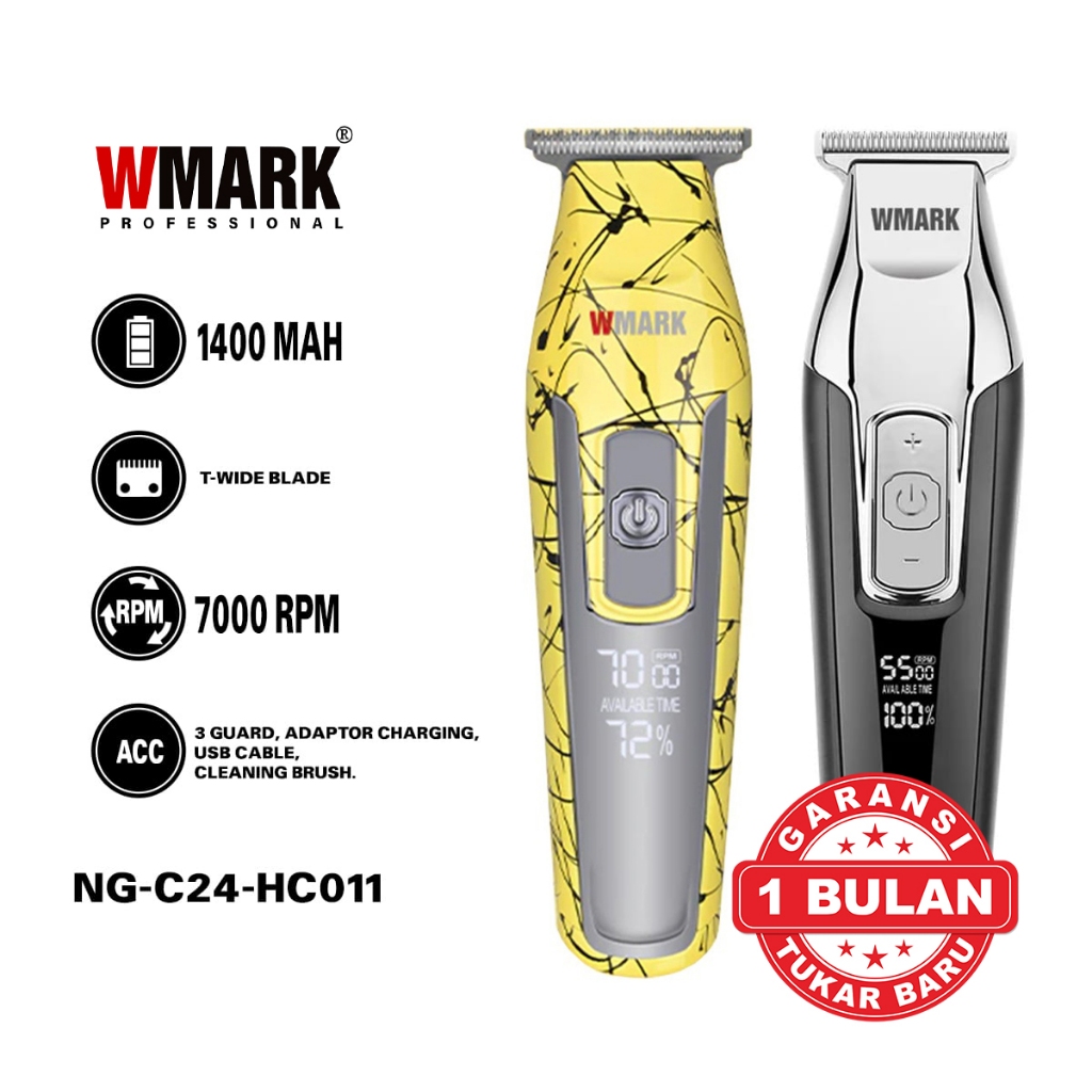 Jual WMARK NG-C24-HC011 Cordless Trimmer 7000 Rpm Alat Cukur Rambut ...