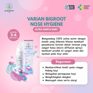 Jual BIGROOT Care Nose Hygiene Ultra Gentle Baby Nasal Spray 50ml ...