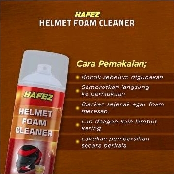 Jual HAFEZ HELMET FOAM, hafez pembersih helm, semprot helm, Cleaner ...