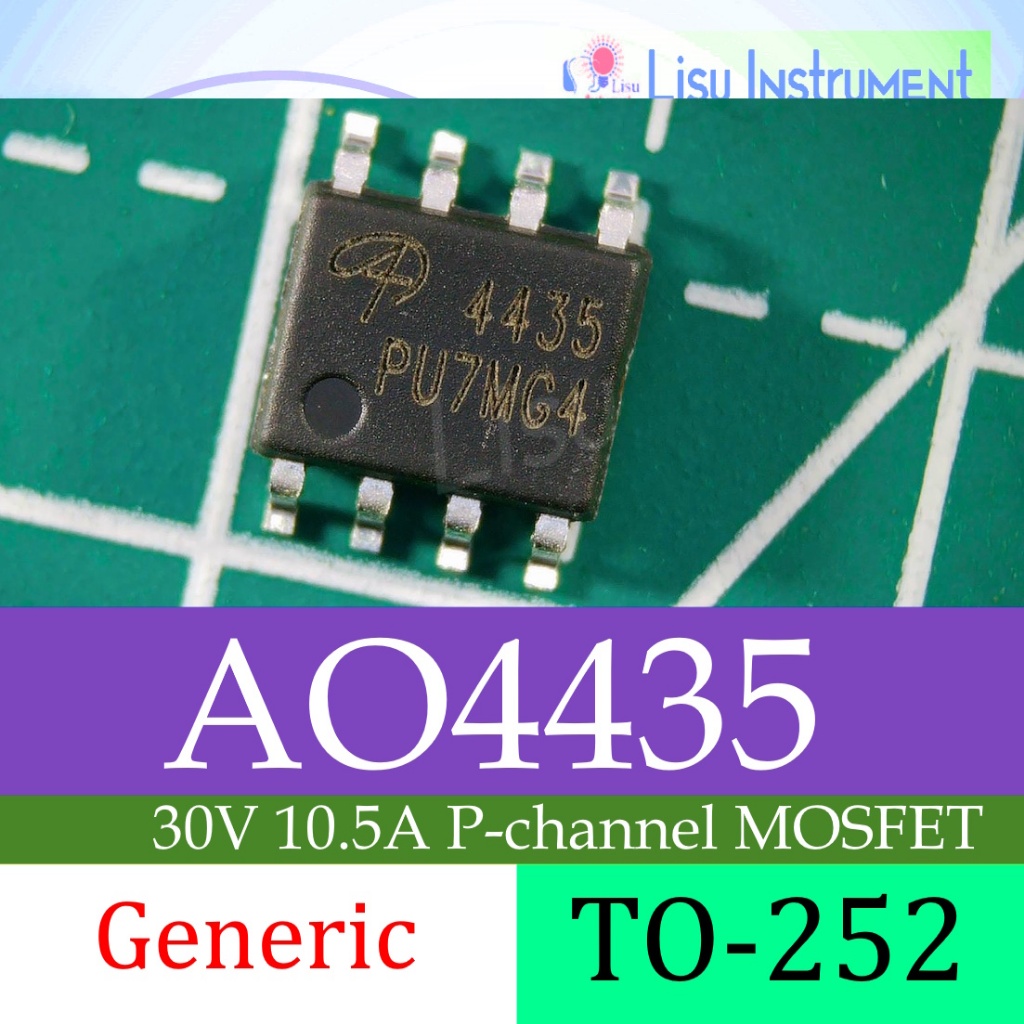 Jual AO4435 30V 10.5A P-channel MOSFET 4435 SOIC-8 | Shopee Indonesia