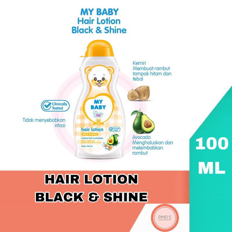 Jual MY BABY Hair Lotion Black & Shine [100mL] - Losion Pelebat ...