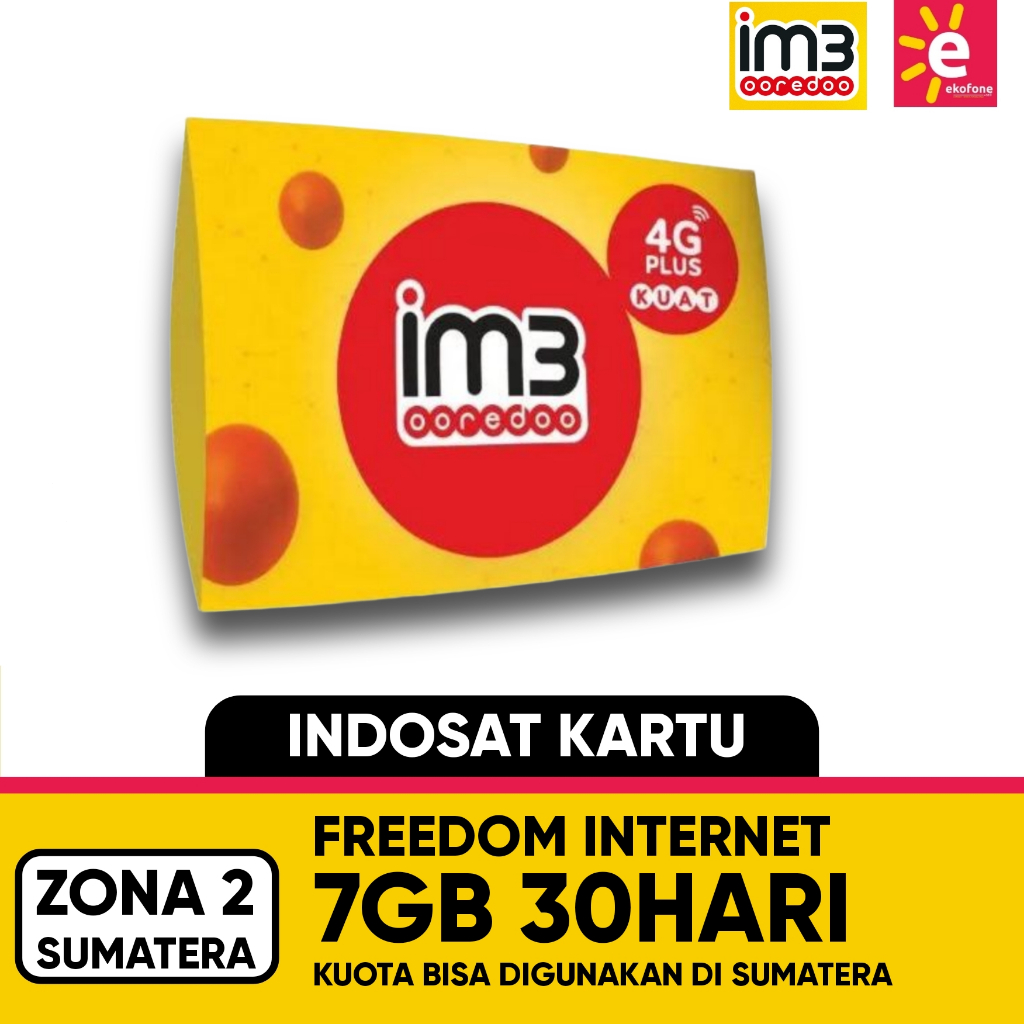Jual INDOSAT 7GB 30Hari ZONA 2 (KARTU) | Shopee Indonesia
